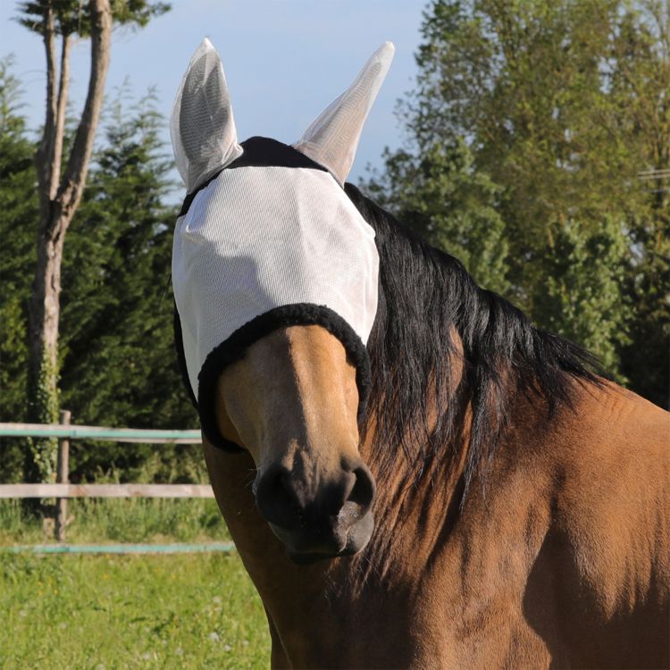 PVC ANTI-FLY MASK WITH EARS COVER AND VELCRO CLOSURE – OUMA HORSE