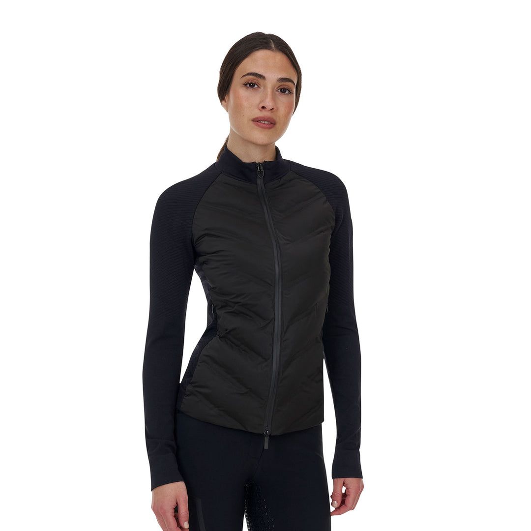 RIDERTECHNOLOGY FULL ZIP HIBRYD NYLON+KNIT QUILTED JACKET – OUMA HORSE